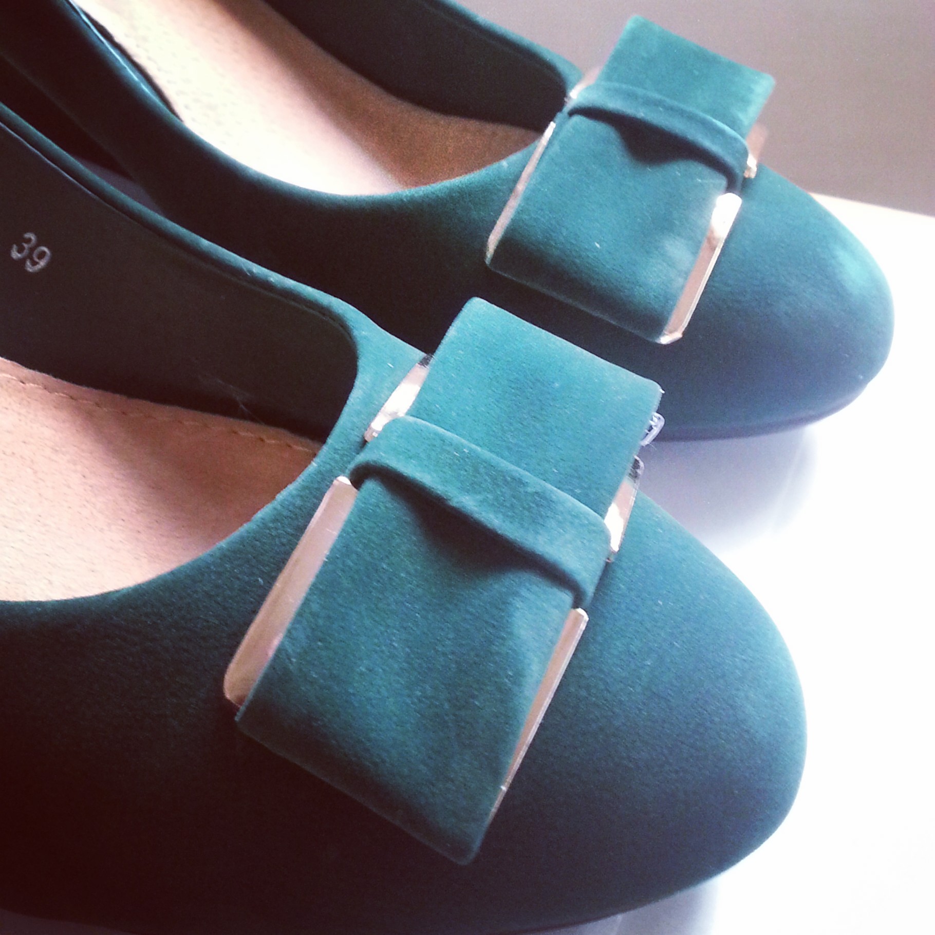 Wedge Emerald Green Shoes 8 Us / 39 Eu / 6 Uk on Luulla